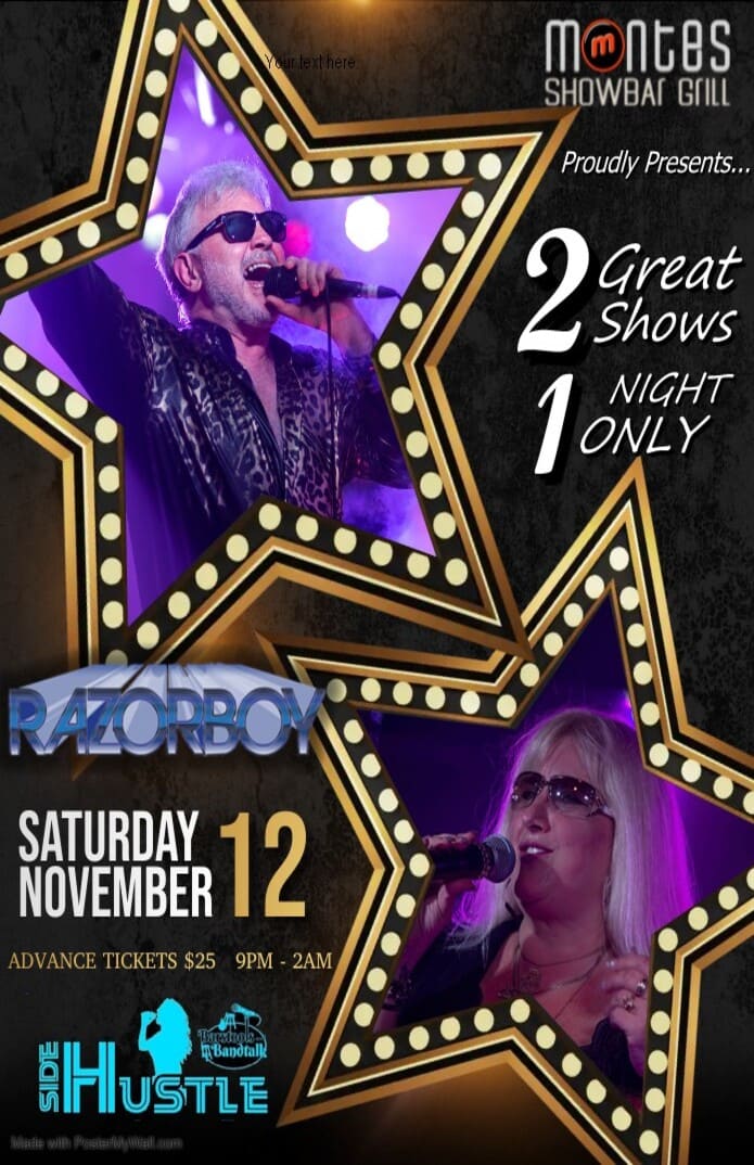 2 Great Shows, 1 Night Only - Montes Showbar Grill