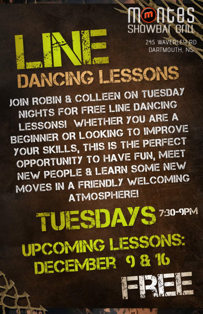 Line Dancing Lessons - Montes Showbar Grill